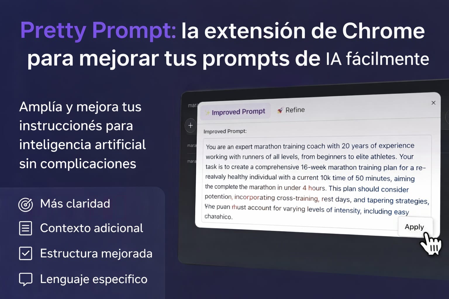 Pretty Prompt: la extensión de Chrome para mejorar tus prompts de IA ...